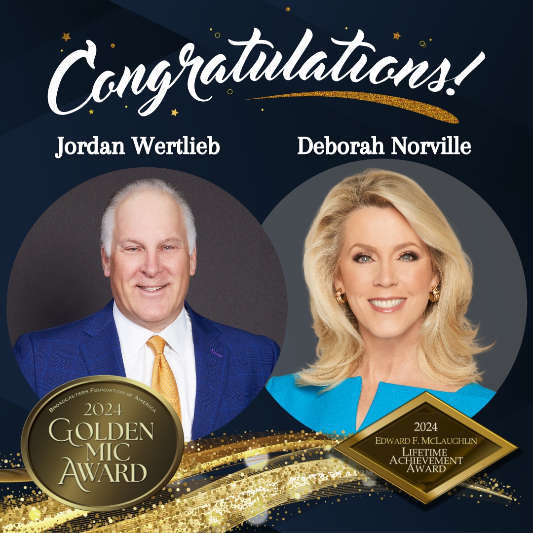 Congratulations Deborah Norville and Jordan Wertlieb! - Broadcasters ...